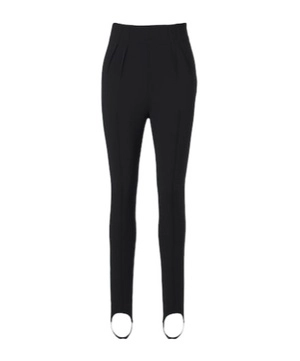 MUGLER Wool-blend Stirrup Leggings - Black