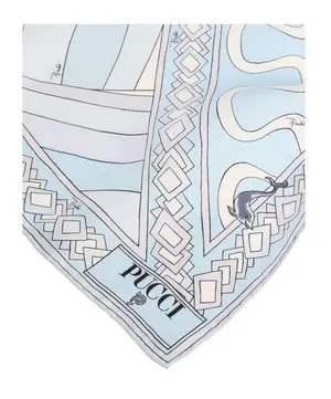Emilio Pucci Onda And Iride Print Silk Scarf
