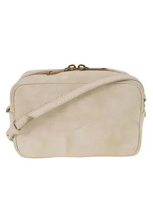 Brunello Cucinelli Suede Logo-embossed Shoulder Bag