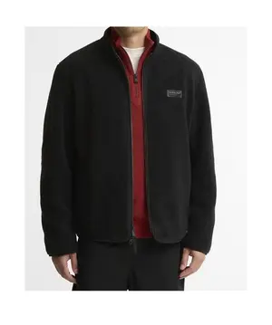 Barbour Reversible Stand Collar Fleece Jacket - Black