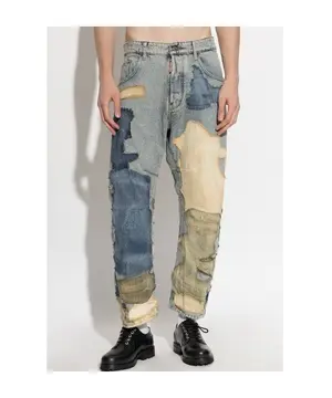 Dsquared2 Patchwork Design Jeans