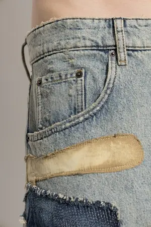 Dsquared2 Patchwork Design Jeans