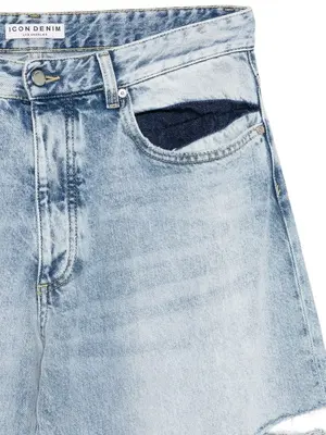 ICON DENIM LOS ANGELES Distressed Straight-leg Jeans - No