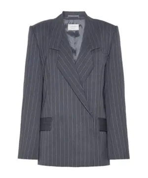 Sportmax Long-sleeve Slim-fit Blazer - Medium Gray