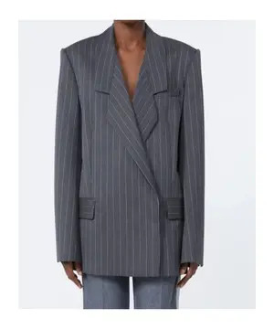 Sportmax Long-sleeve Slim-fit Blazer - Medium Gray