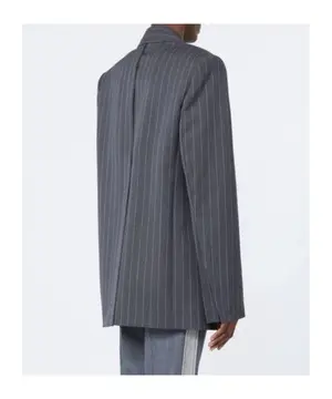Sportmax Long-sleeve Slim-fit Blazer - Medium Gray