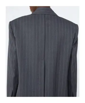 Sportmax Long-sleeve Slim-fit Blazer - Medium Gray