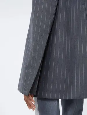 Sportmax Long-sleeve Slim-fit Blazer - Medium Gray