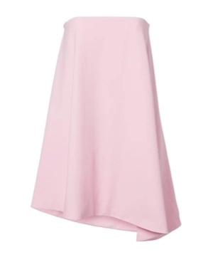 JIL SANDER Virgin Wool Bustier Minidress