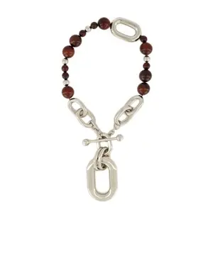 Rabanne Beaded Chain-link Necklace