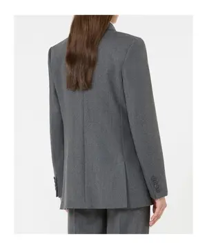 Max Mara Double-breasted Wool Flannel Blazer