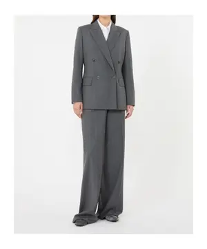 Max Mara Double-breasted Wool Flannel Blazer