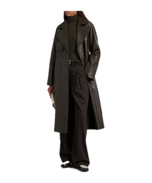 Vince Leather Trench Coat