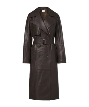 Vince Leather Trench Coat - No