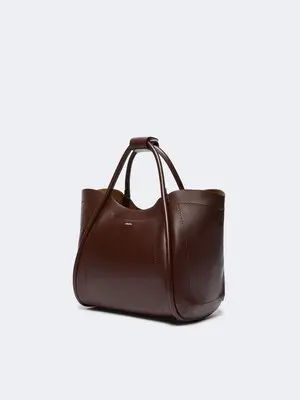 Max Mara Small Leather Marine Bag