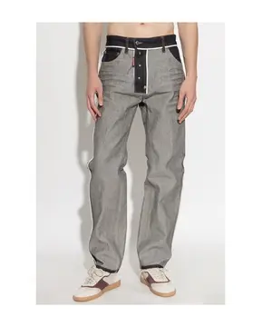 Dsquared2 Logo Straight Leg Jeans - 470