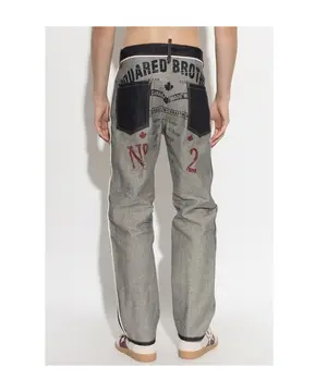 Dsquared2 Logo Straight Leg Jeans - 470