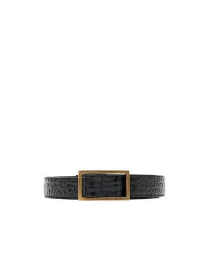 Emporio Armani Embossed Buckle Belt