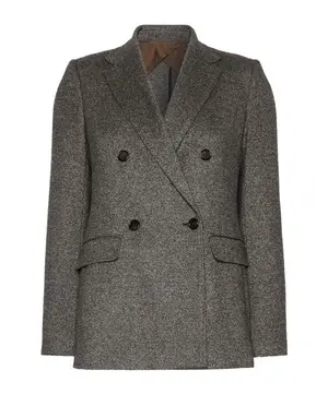 Max Mara Double-breasted Jacquard Jersey Blazer - No