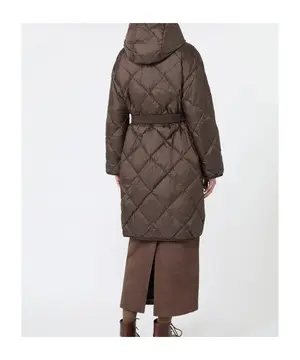 Max Mara Reversible Down Jacket In Technical Twill