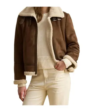 Ralph Lauren Buckle-trim Faux-suede Jacket