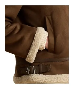 Ralph Lauren Buckle-trim Faux-suede Jacket