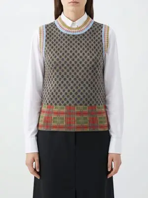 Dries Van Noten Temi Patterned Knitted Top - Forest