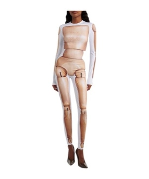 JEAN PAUL GAULTIER Trompe Lœil Jersey Catsuit