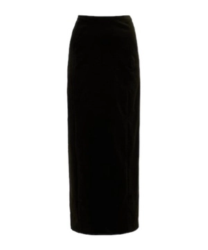 JIL SANDER Cotton Velvet Maxi Skirt