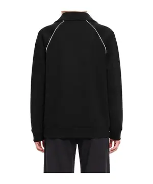 Max Mara Contrast Trim Half Zip Knitted Sweater