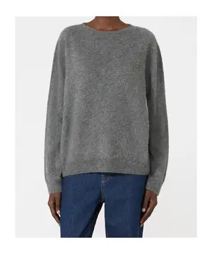 Max Mara Crew Neck Knitted Sweater - Dark Gray