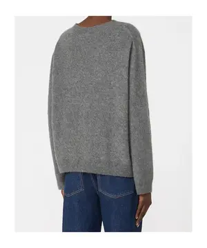 Max Mara Crew Neck Knitted Sweater - Dark Gray