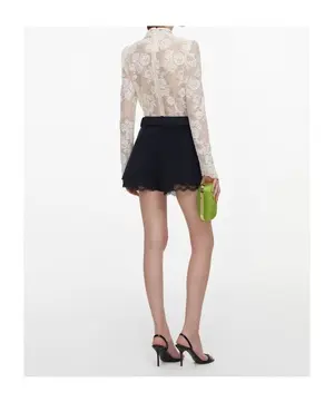 SELF-PORTRAIT Sequin Lace Top