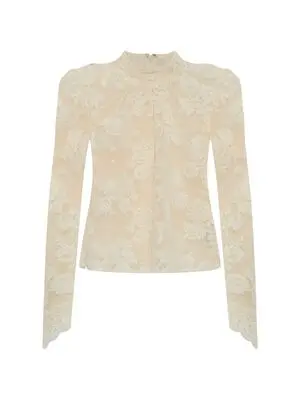 Self-portrait High Neck Blouses