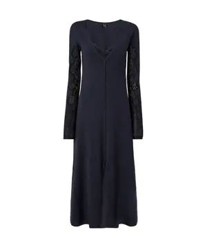 Pinko Lace-panelled Button-up Dress