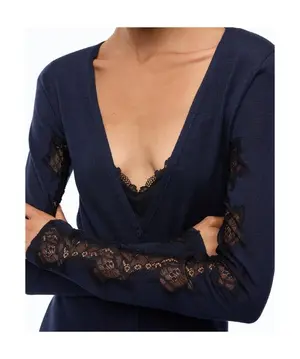 Pinko Lace-panelled Button-up Dress