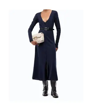 Pinko Lace-panelled Button-up Dress