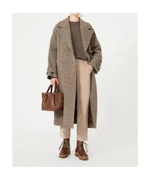 Max Mara Long Tweed Coat