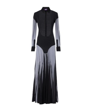 JEAN PAUL GAULTIER Knitted Silk-trimmed Shirt Dress - No