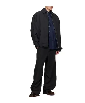 Comme Des Garçons Homme Curved Wide-leg Pants