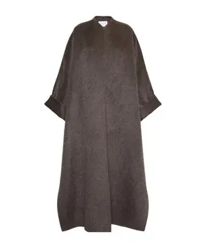 Max Mara Febo Long Collarless Coat