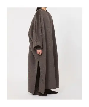 Max Mara Febo Long Collarless Coat