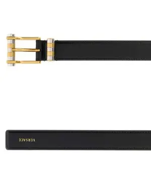 Versace Logo-printed Buckle Belt