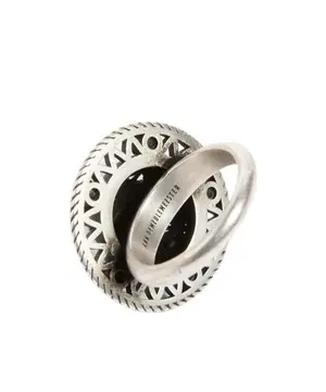ANN DEMEULEMEESTER Andro Lantern Dome Ring - Ancient Silver