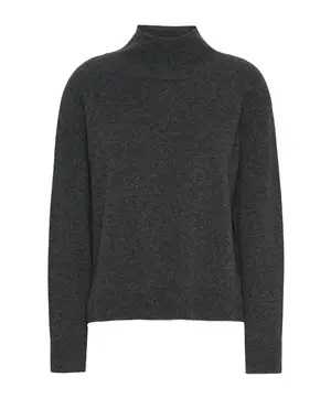 Max Mara Wkdzarina High Neck Knitted Jumper - Dark Gray