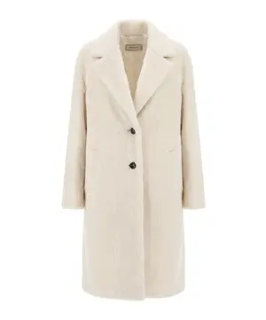 Peserico Faux-fur Single-breasted Coat - No