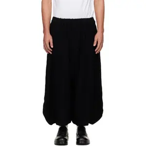 Comme Des Garçons Elastic-waist Trousers - Black