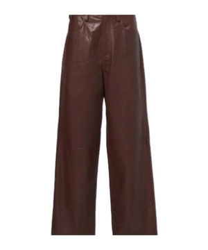 RÓHE Leather Wide-leg Pants