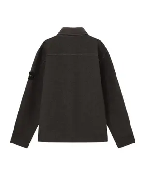Stone Island Comfort-fit Snap-front Overshirt With Chest Pocket
