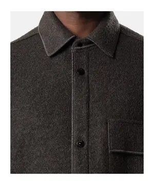 Stone Island Comfort-fit Snap-front Overshirt With Chest Pocket